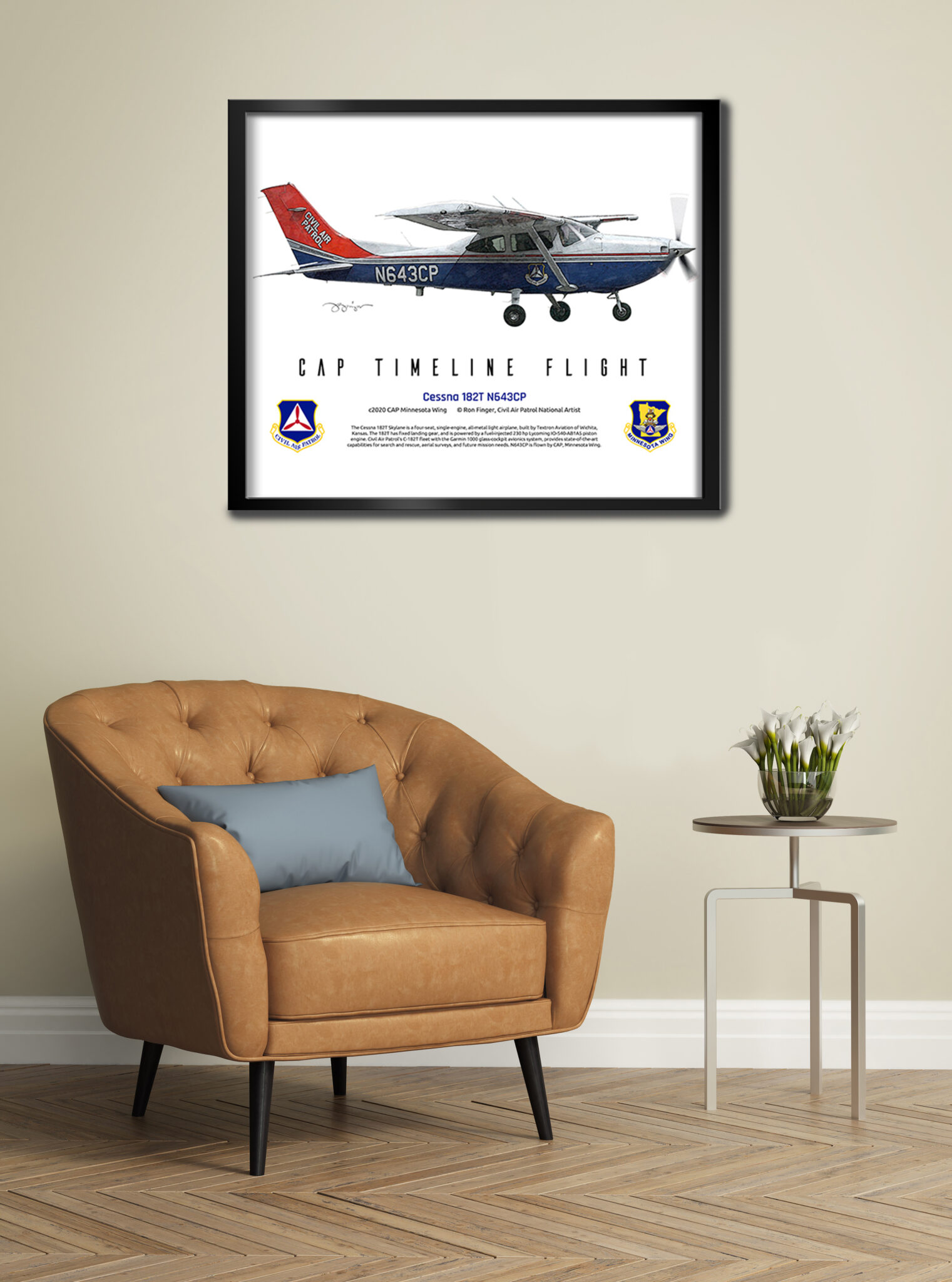 Cessna 182T Skylane N643CP - Squadron Posters