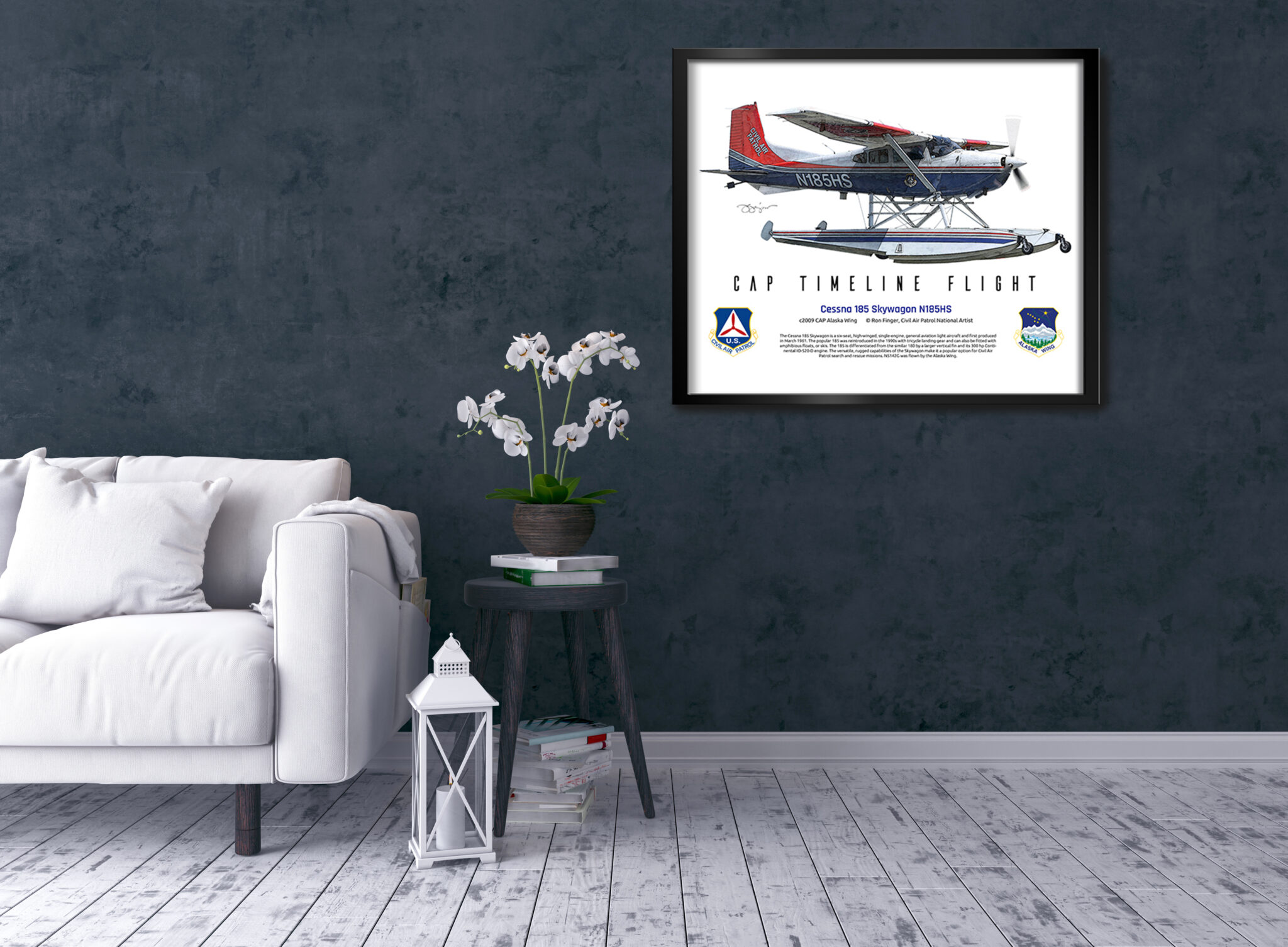 Cessna 185 Skywagon N185HS - Squadron Posters