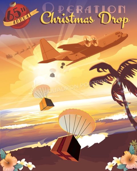 Operation Christmas Drop 2016 36th AS Version 2 - Squadron Posters