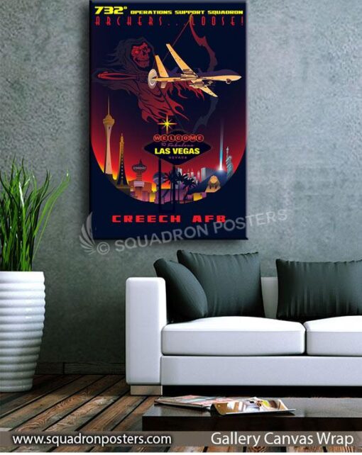 Creech AFB Las Vegas 732d OSS - Squadron Posters