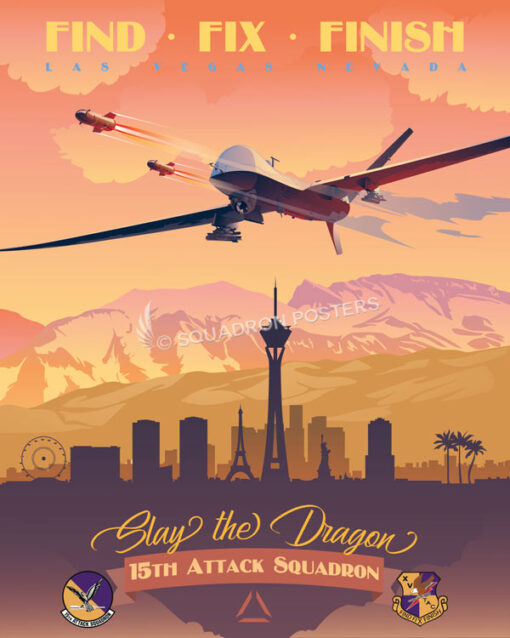 Creech AFB 15th ATKS - Squadron Posters