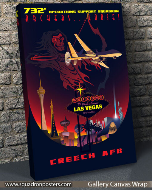 Creech AFB Las Vegas 732d OSS - Squadron Posters