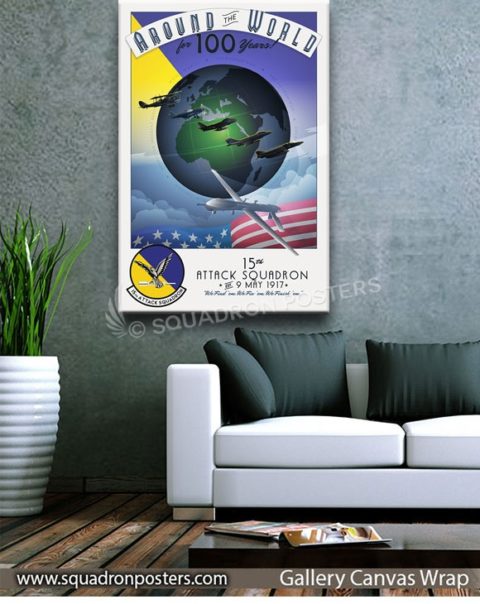15th Attack Squadron 100th Anniversary Art - Squadron Posters