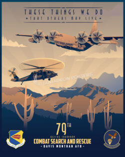 Davis Monthan 79th Rescue Squadron (version 2) - Squadron Posters