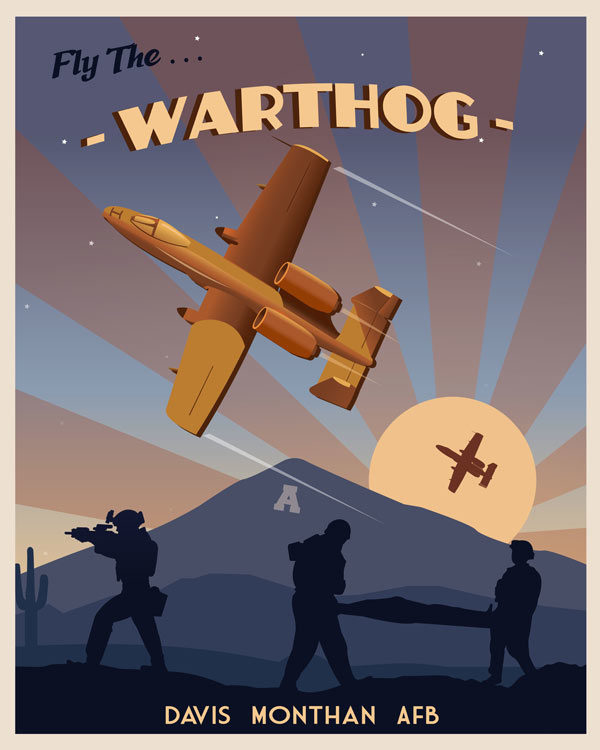 Davis-Monthan AFB A-10 Warthog - Squadron Posters