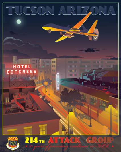 Davis-Monthan 214th Attack Group 10 Years - Squadron Posters