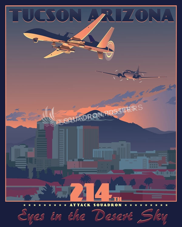 Davis-Monthan 214th Attack Group - Squadron Posters