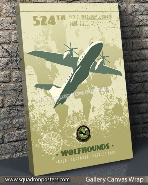 Duke Field 524th SOS C-146A Wolfhound - Squadron Posters