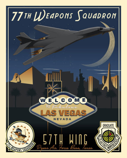 77th Weapons Squadron B-1 - Squadron Posters