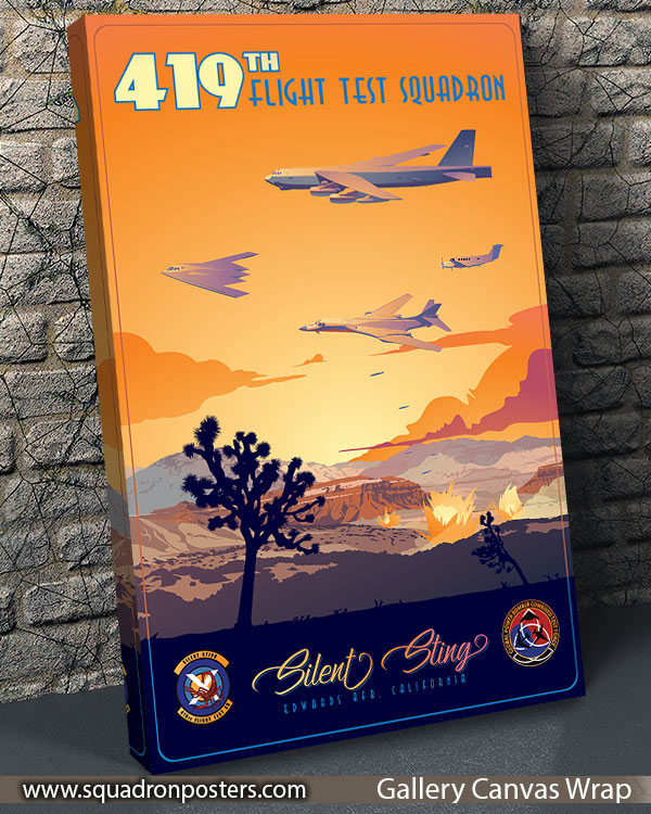 Edwards AFB 419th FTS - Squadron Posters