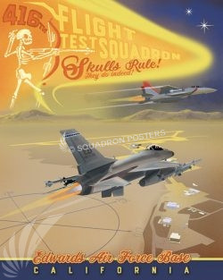 Edwards AFB 416th FLTS - Squadron Posters
