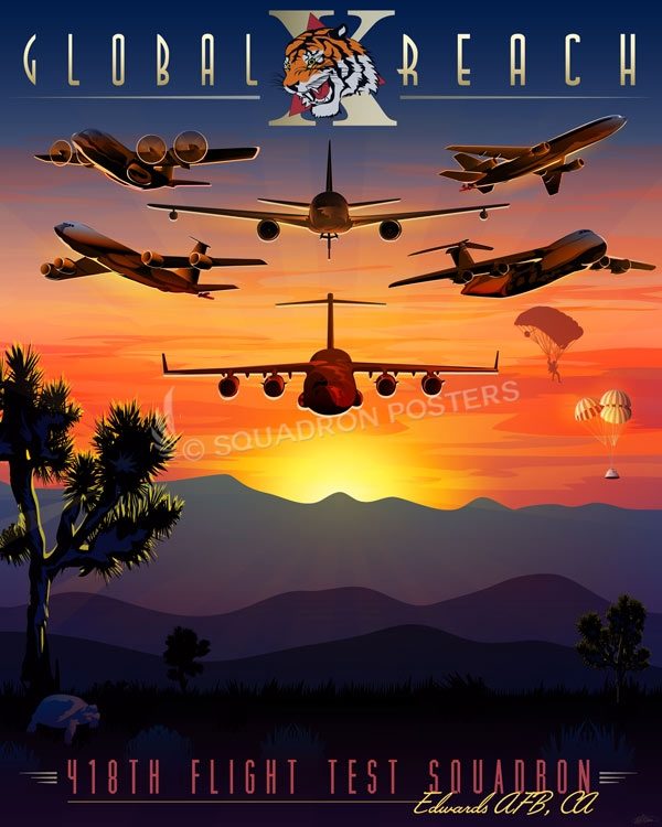 Edwards AFB 418th Flight Test Squadron - Squadron Posters