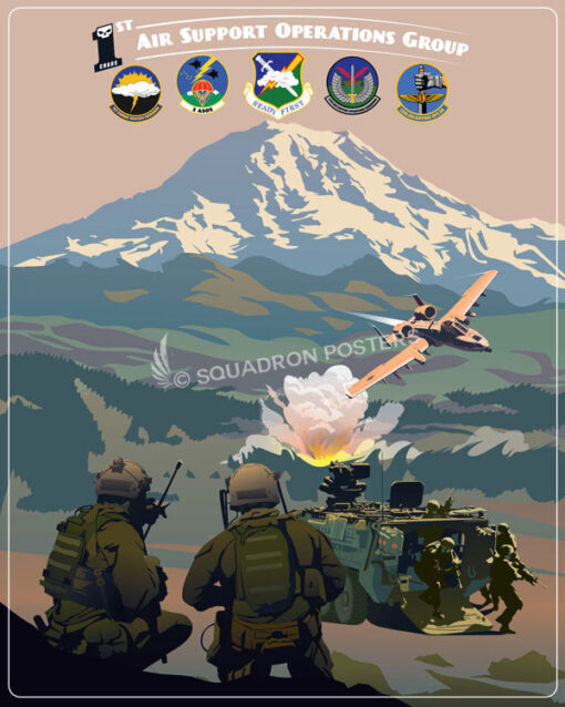 JB Lewis-McChord 1st ASOG - Squadron Posters