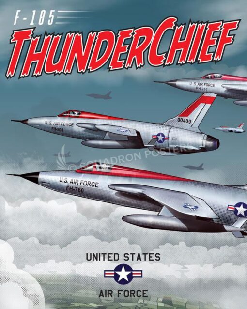 F-105 Thunderchief Through the Ages - Squadron Posters