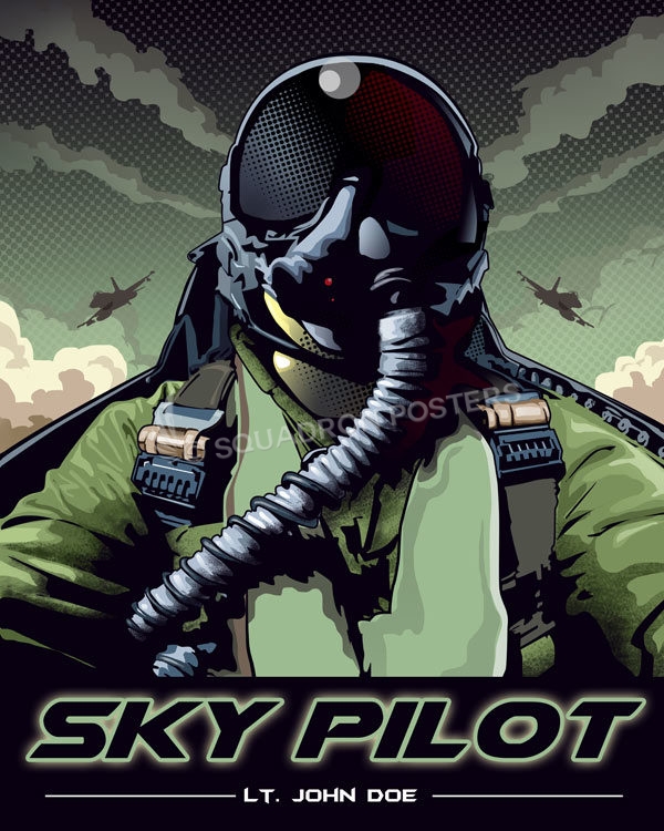 Custom Pilot Pop Art - Squadron Posters