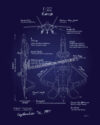 F-22 Blueprint Art - Squadron Posters