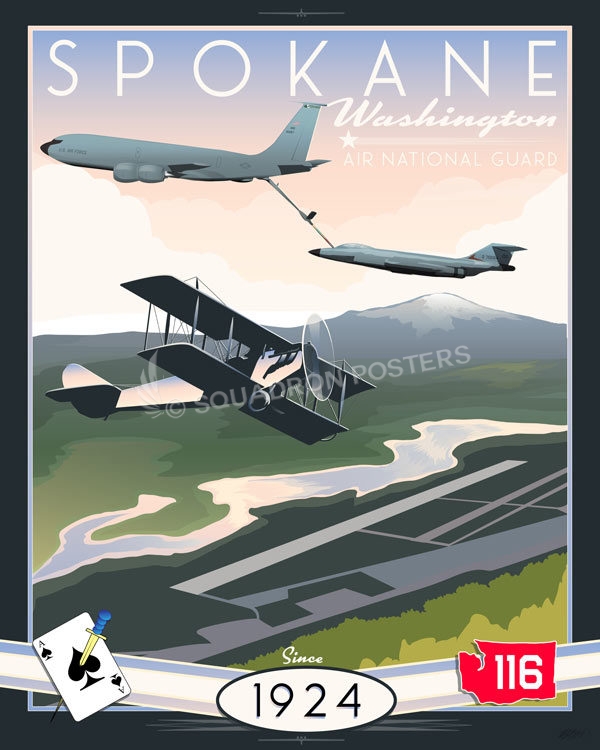 Fairchild AFB KC-135R 116th ARS - Squadron Posters