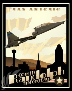 Randolph AFB T-38 Talon 435th FTS - Squadron Posters