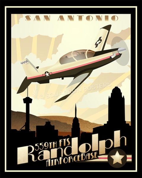 Randolph AFB T-6 version 2 - Squadron Posters