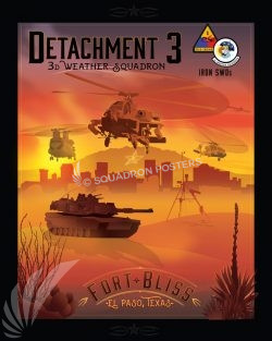 Fort Bliss, 3rd Weather Squadron, Det 3 - Squadron Posters