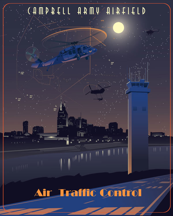 Fort Campbell Army Airfield Air Traffic Control - Squadron Posters