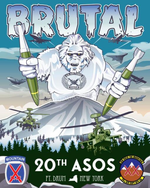 Ft Drum New York 20th ASOS Art - Squadron Posters
