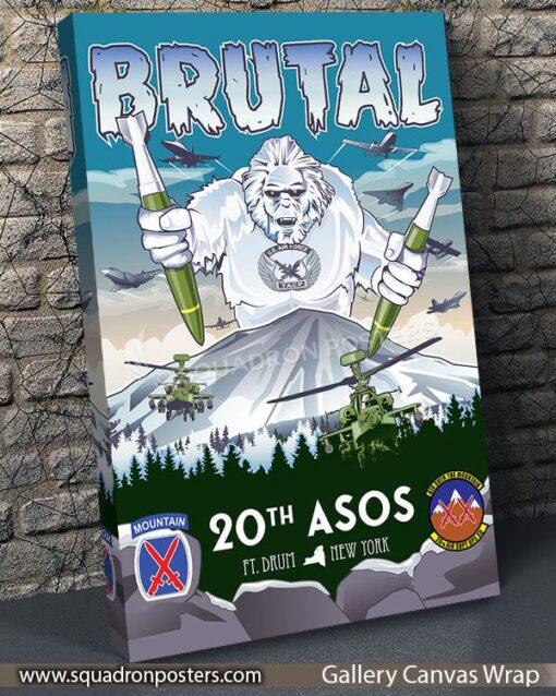 Ft Drum New York 20th ASOS Art - Squadron Posters