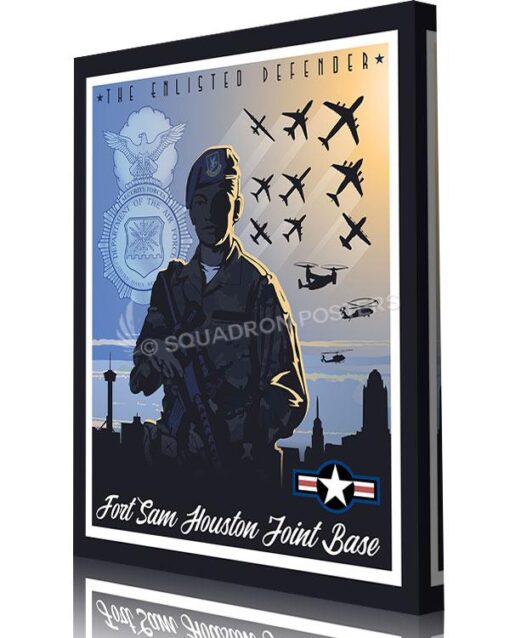 Ft Sam Houston SFS The Enlisted Defender Art - Squadron Posters