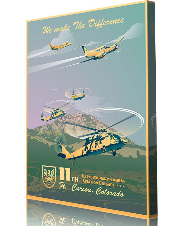 Fort Carson 11th Expeditionary Combat Aviation Brigade - Squadron Posters