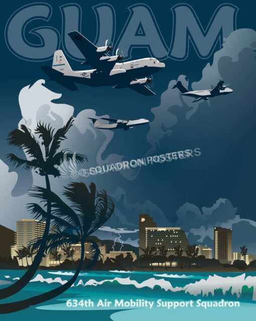 Guam C-130 634th AMSS - Squadron Posters