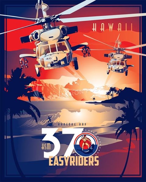 Marine Corps Base Hawaii – HSM-37 – SH-60B - Squadron Posters