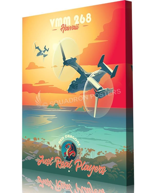 VMM 268 Hawaii Red Dragons MV-22 - Squadron Posters
