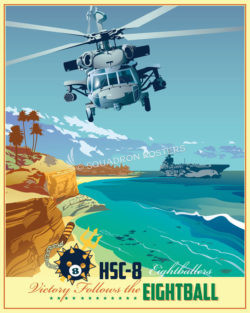 HSC-8 "Eightballers" - Squadron Posters