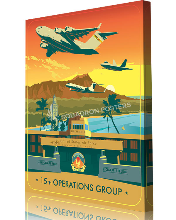 Hickam AFB 15th Operations Group - Squadron Posters