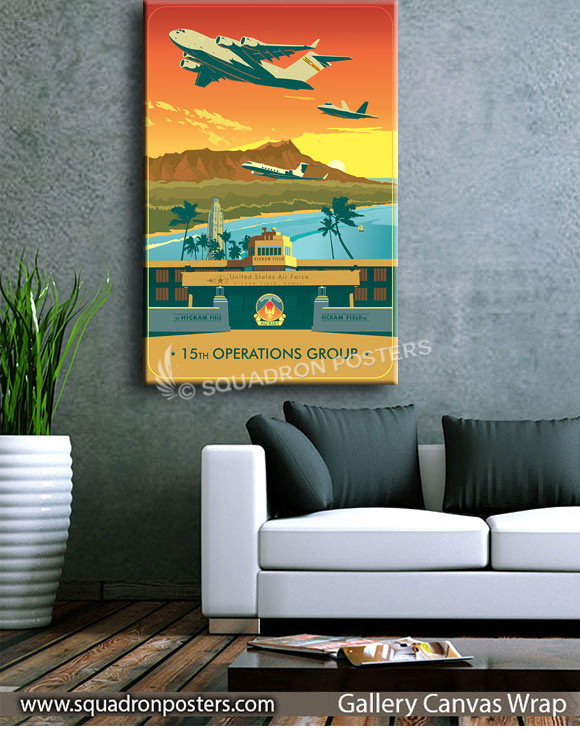 Hickam AFB 15th Operations Group - Squadron Posters