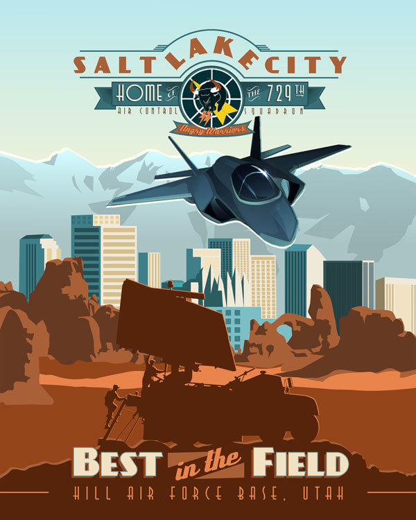 Hill AFB 729th Air Control Squadron - Squadron Posters