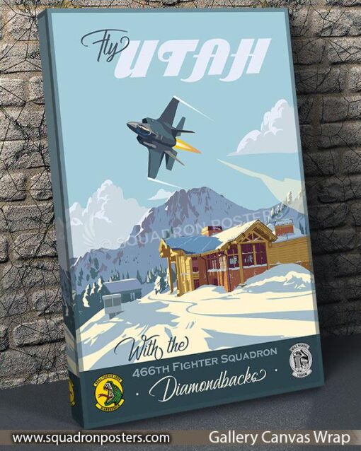 Hill AFB 466th Fighter Squadron Art - Squadron Posters