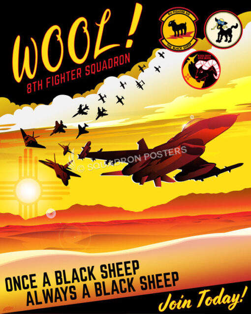 Holloman AFB 8th Fighter Squadron - Squadron Posters