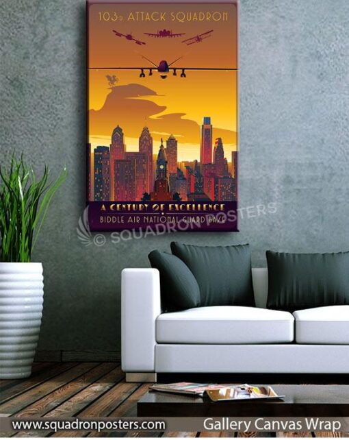 Horsham PA Biddle ANG 103d ATKS - Squadron Posters