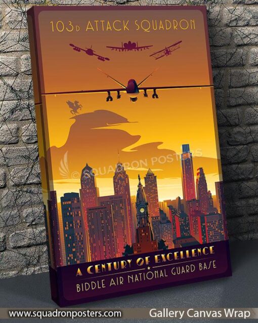 Horsham PA Biddle ANG 103d ATKS - Squadron Posters