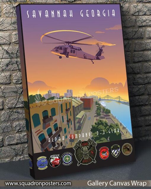 Hunter Army Airfield Georgia A CO 2-3 GSAB Art - Squadron Posters