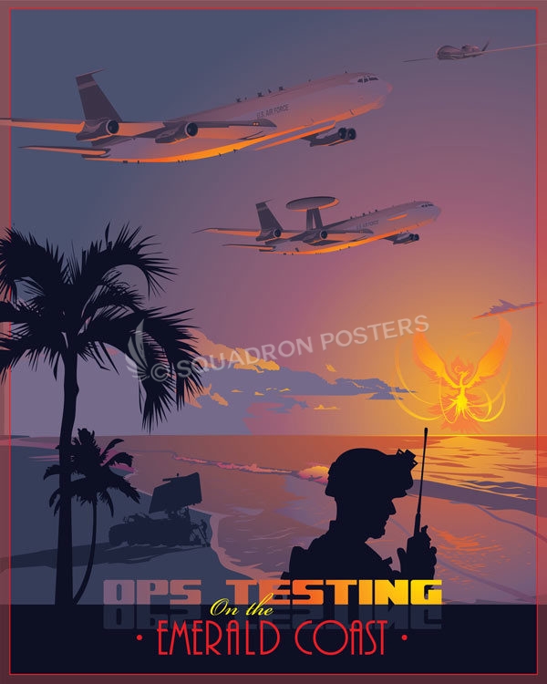 Hurlburt Field 605th TES Ops Testing - Squadron Posters