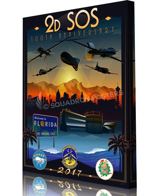 Hurlburt Field MQ-9 2d SOS 100th Anniversary - Squadron Posters