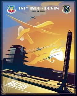 Hulman Field Air National Guard Base, 181st ISRG - Squadron Posters