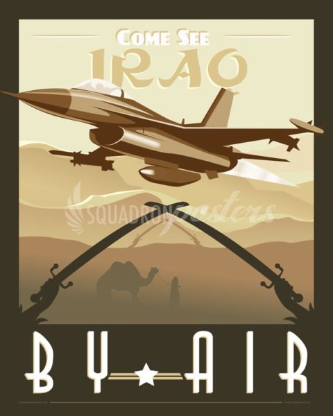 Come See Iraq - F-16 Viper - Squadron Posters