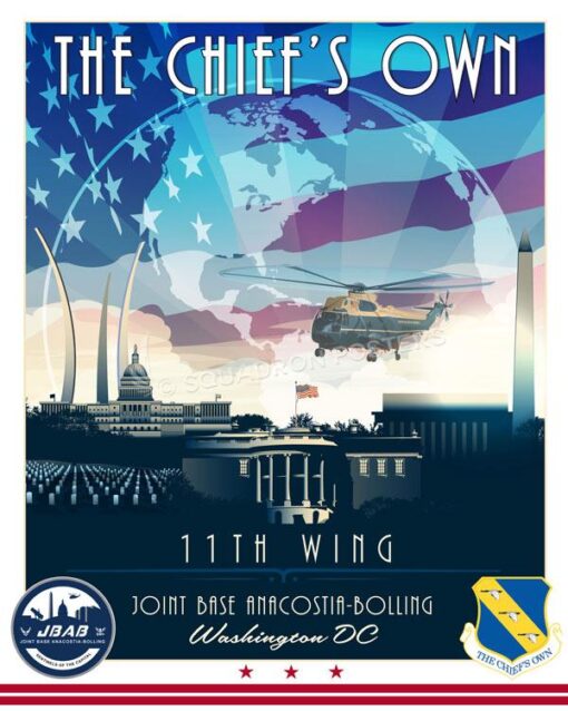JB Anacostia-Bolling VH-60 11th Wing - Squadron Posters
