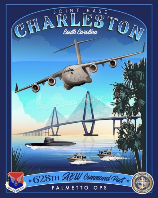JB Charleston 628th ABW Command Post - Squadron Posters