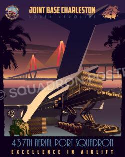 JB Charleston South Carolina 437th APS - Squadron Posters