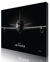 E-8 Joint STARS Jet Black Lithograph - Squadron Posters