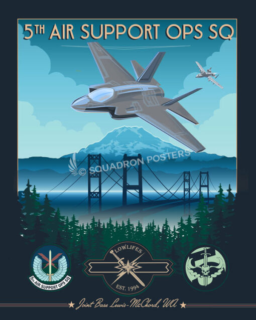 JB Lewis-McChord 5th ASOS - Squadron Posters